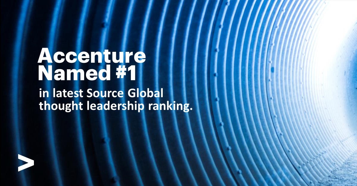 Accenture Named No. 1 in Source Global Research’s Latest Global Thought ...