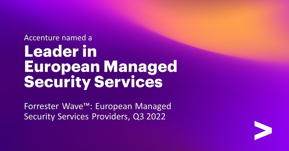 Accenture Named a Leader in European Managed Security Service Providers ... Accenture Named a Leader in European Managed Security Service Providers ...