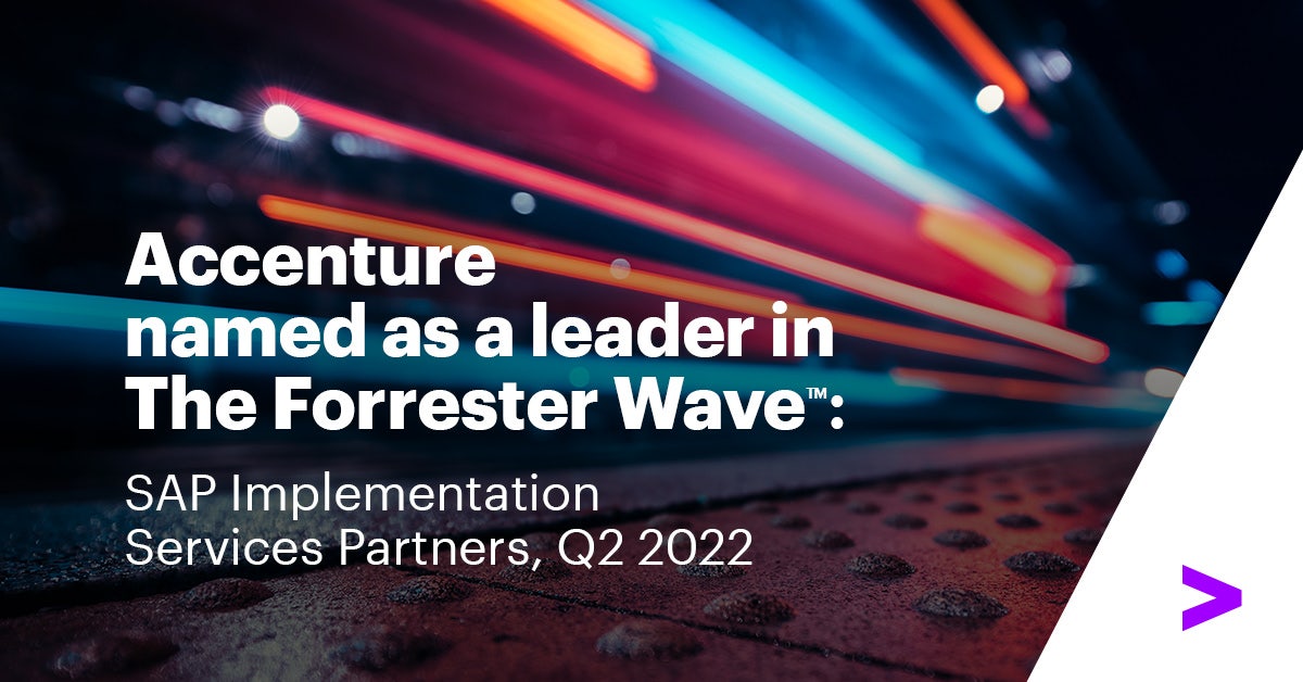 Accenture Recognized As A Leader In Implementation Services For Sap