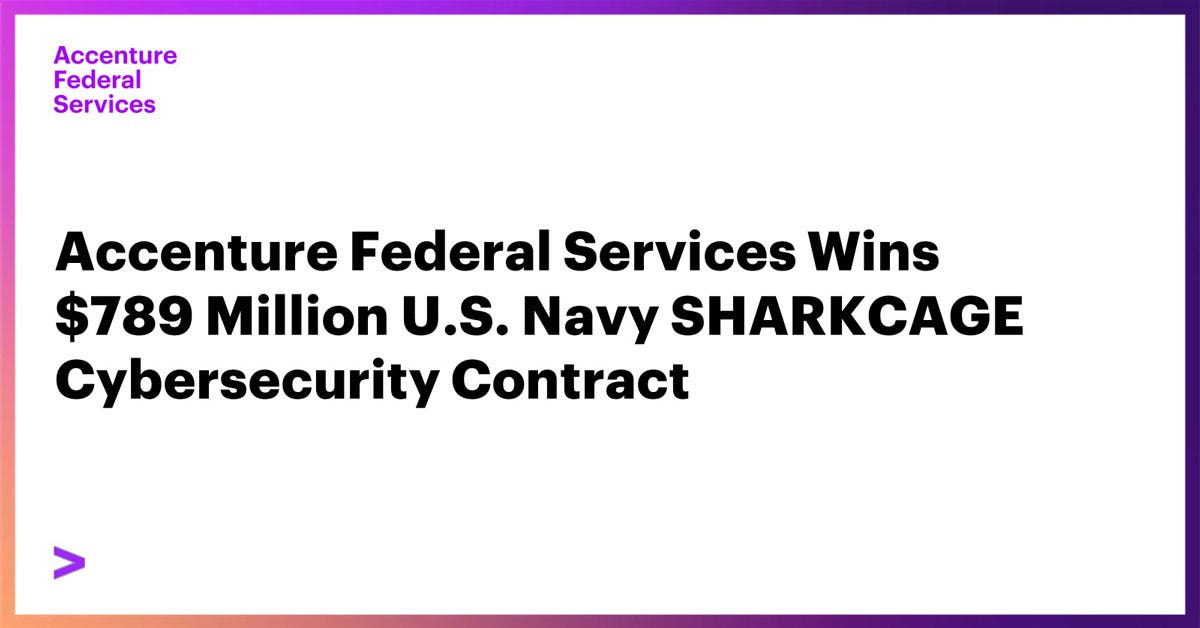 Accenture Federal Services Wins $789 Million U.S. Navy SHARKCAGE ...